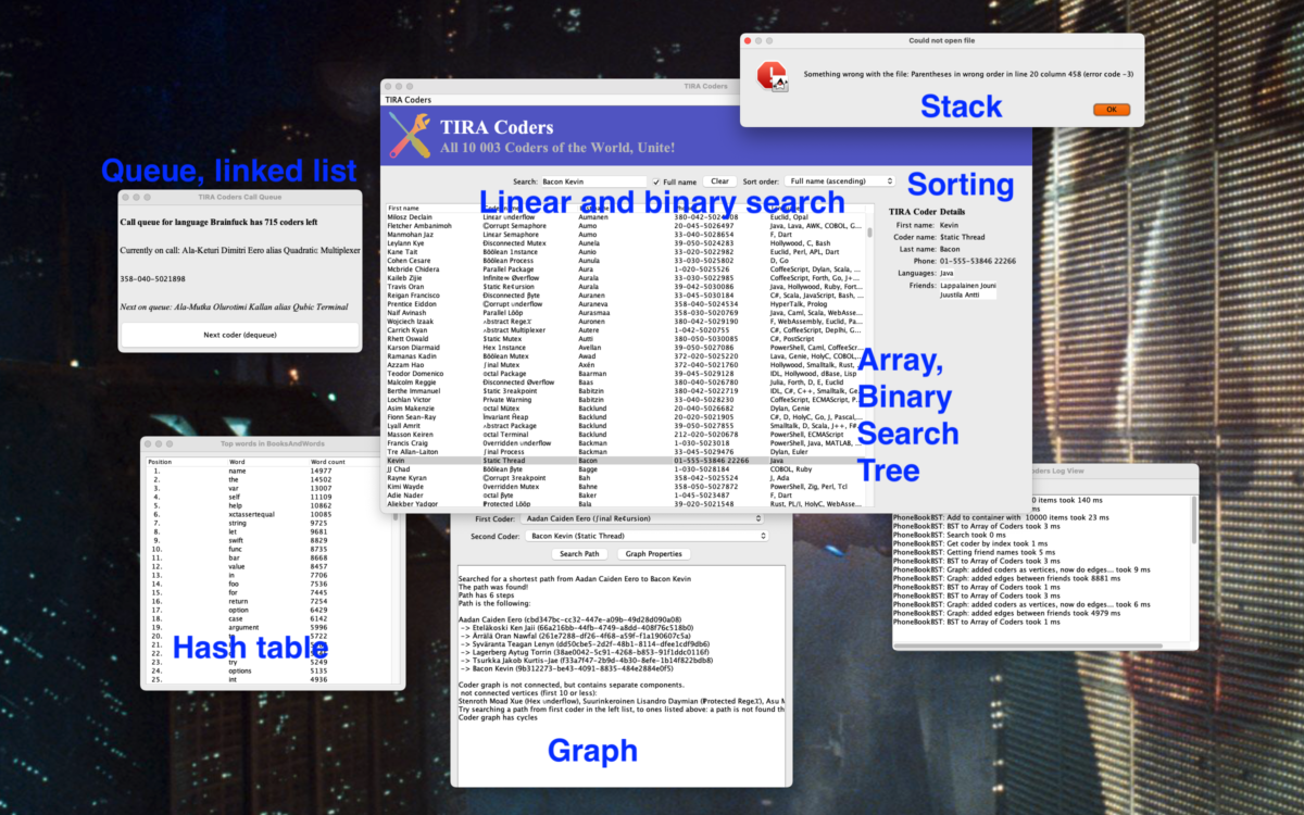 New Gui For Teaching Data Structures And Algorithms Antti Juustila